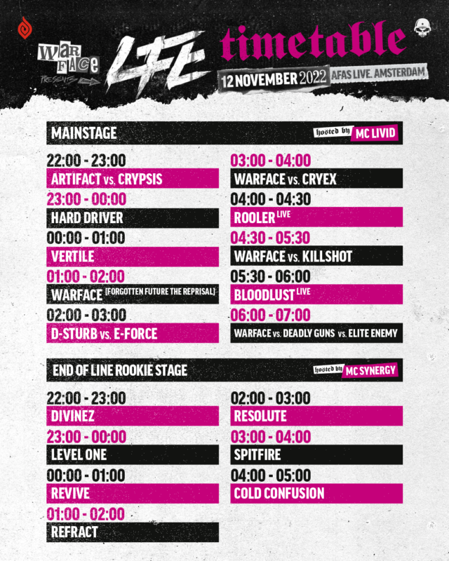 Check the Live For This 2022 timetable and final info! - Masters of ...