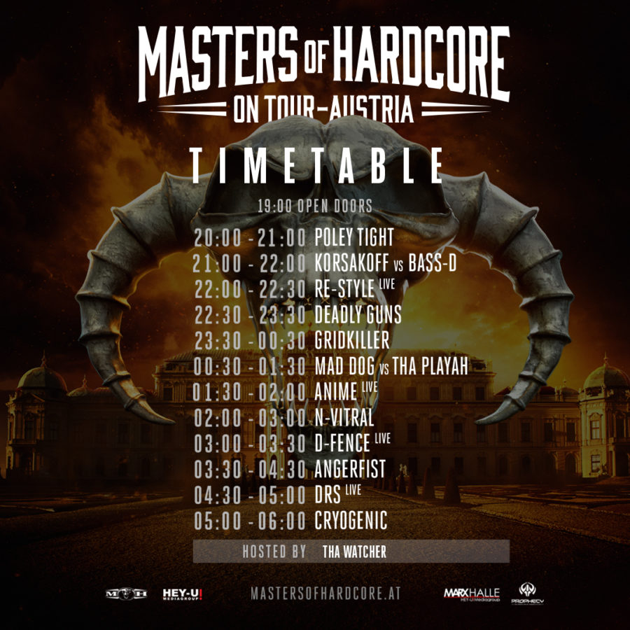 Check out the timetable for Masters of Hardcore Austria 2023! - Masters ...