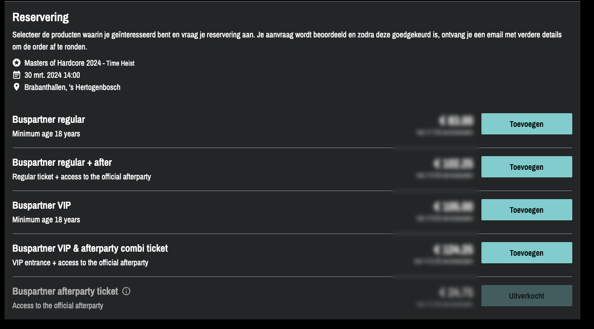 How to change a name on a ticket - Masters of Hardcore