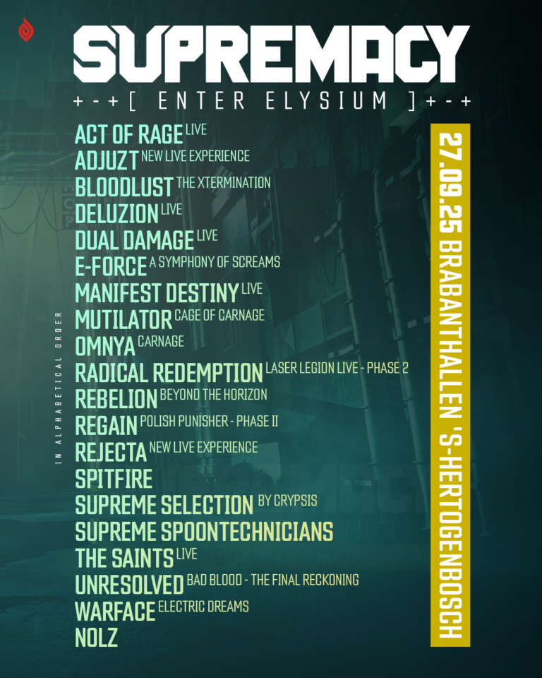 This is the full line-up for Supremacy 2025 – Enter Elysium - Masters ...